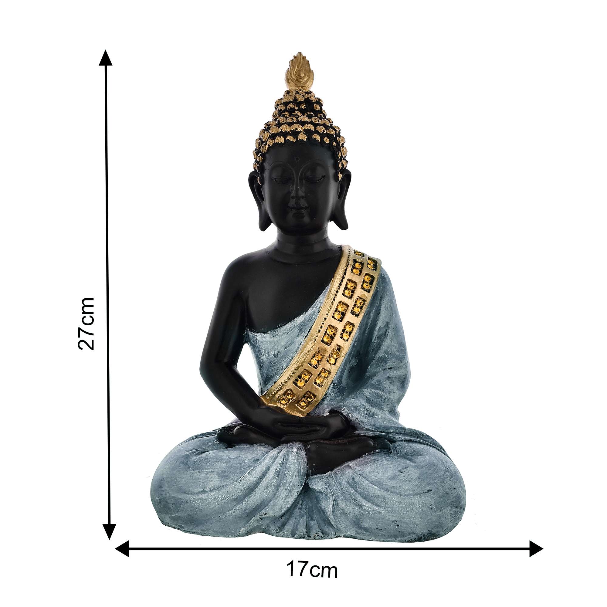 Beautiful Sitting Buddha Idol Statue – Saumic Craft Gallery