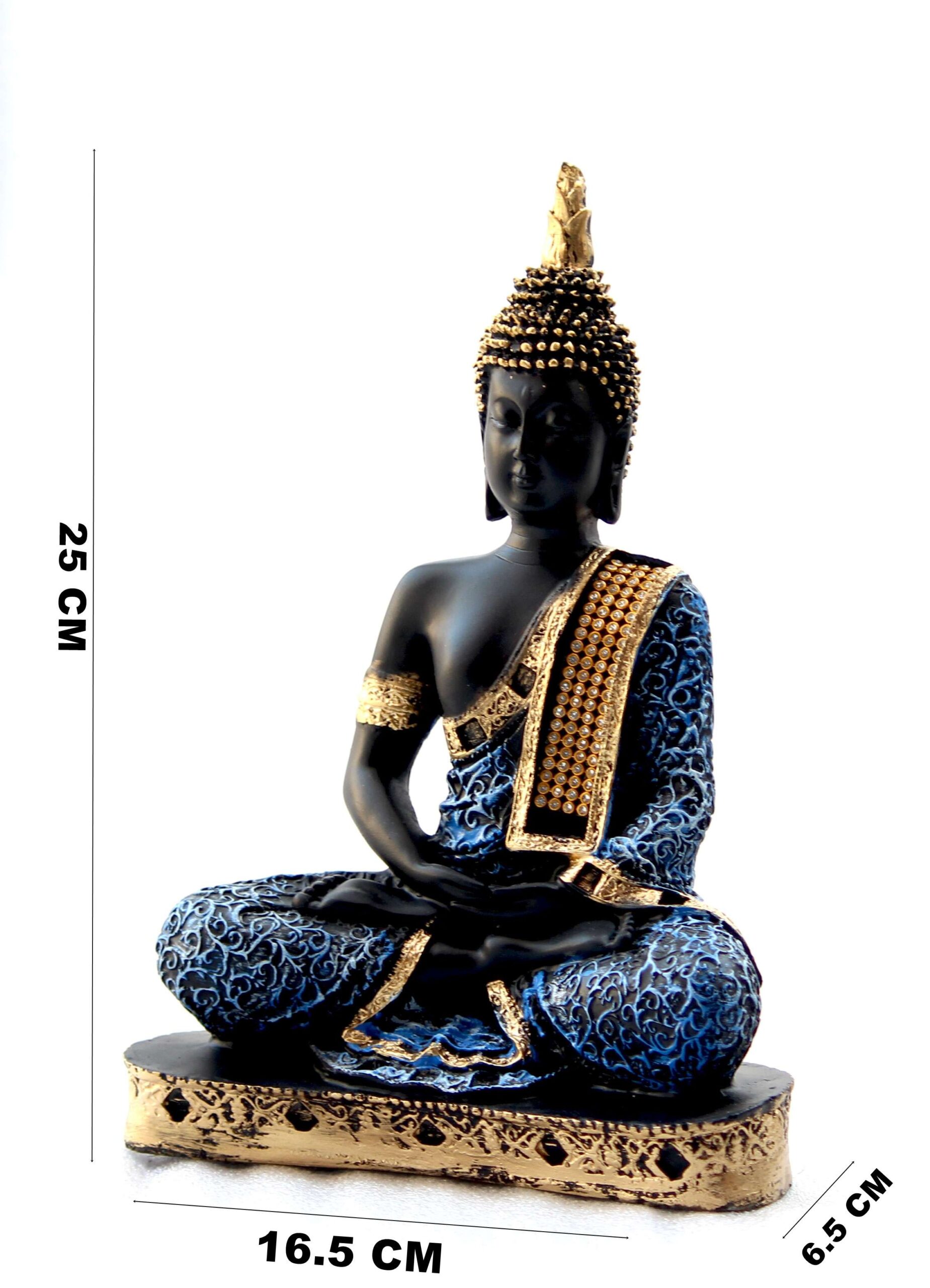 Beautiful Sitting Buddha Idol Statue – Saumic Craft Gallery