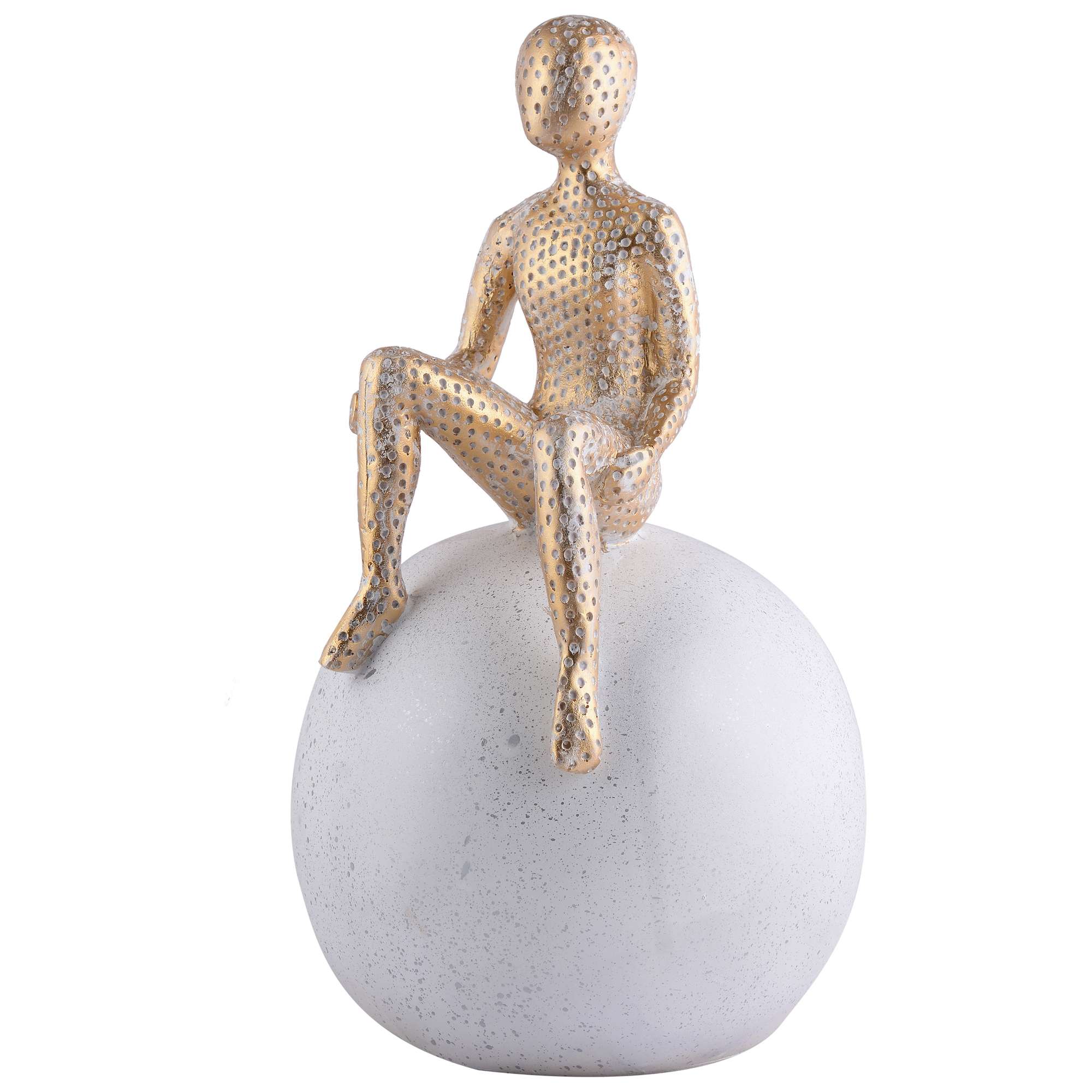 Men Sitting on Ball Showpiece for Home Decor Showpiece, Atlas Sculpture ...