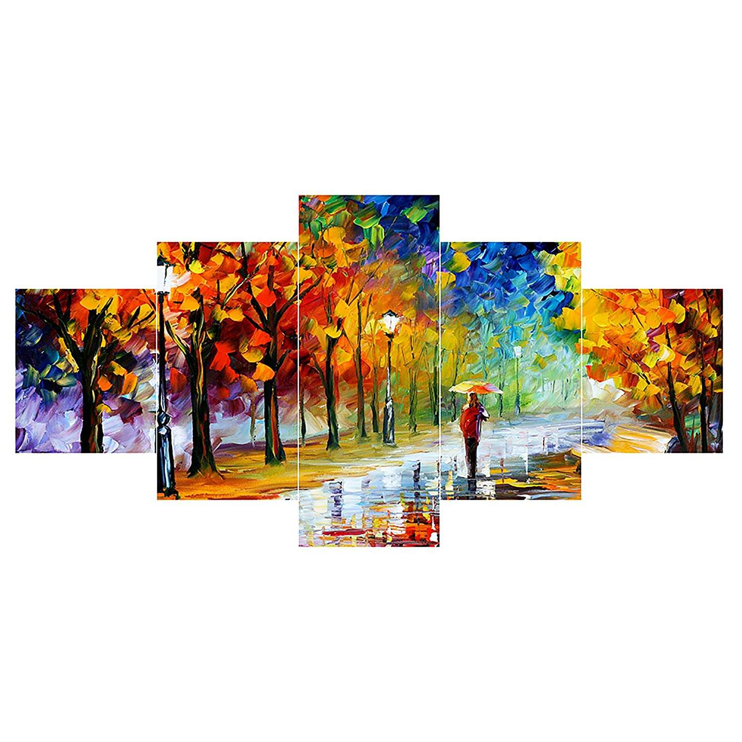 Modren Art Set of Five 3D Framed Paintings for Wall Decoration – Ideal ...