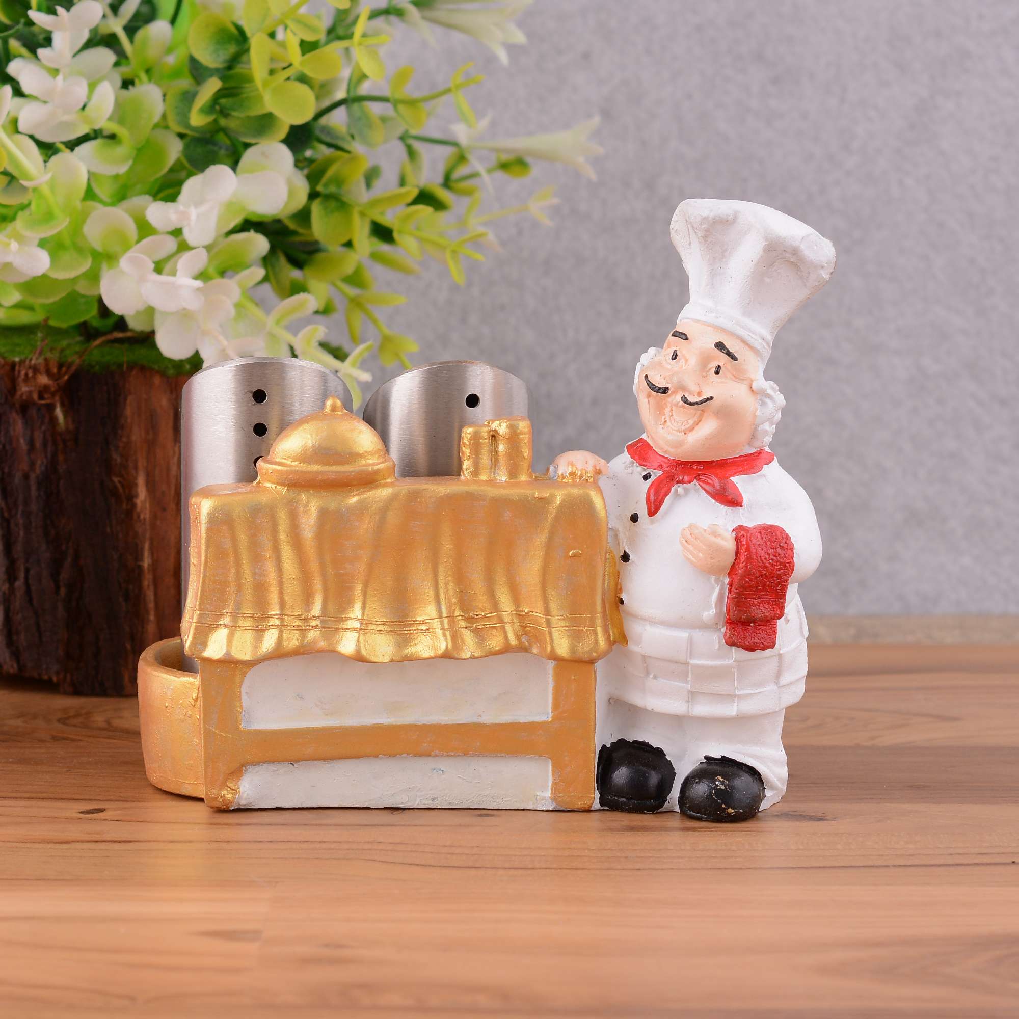 Resin Chef Figures Decorative Ornaments,Kitchen Decor,Cook Café Bar ...