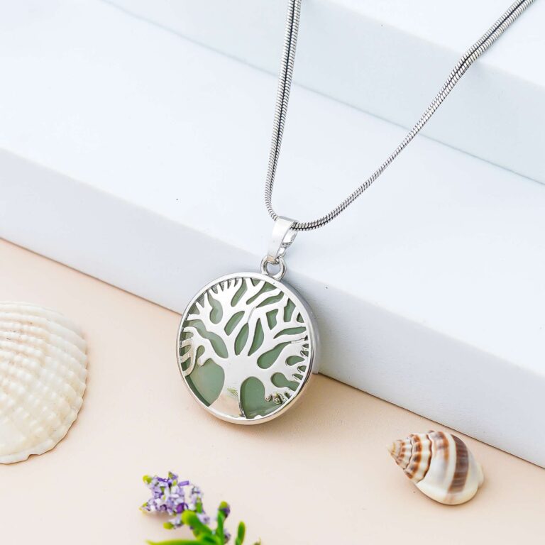 Crystal Tree of Life Pendant Simple White crystal Mineral Jewellery for ...